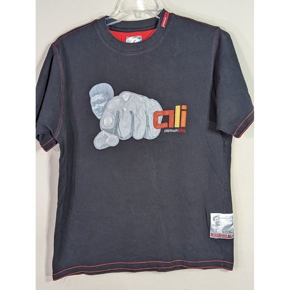 FUBU | Shirts | Vintage Platinum Fubu Muhammad Ali Punching Embroidered Graphic Tshirt Lg Black ...